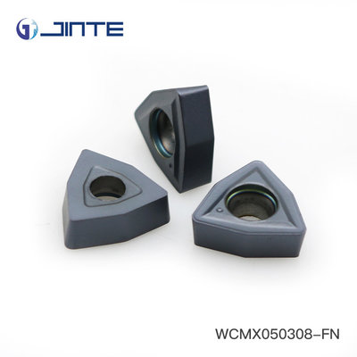 Wear Resistance CNC Carbide Inserts Indexable Drilling Tools WCMX050308 - FN TT9080