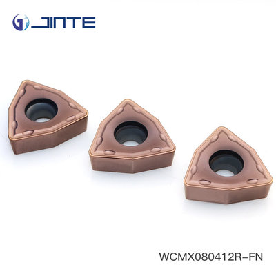 OEM CNC Carbide Inserts For Cast Iron High Speed Turning WCMX080412R - FN