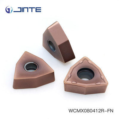 OEM CNC Carbide Inserts For Cast Iron High Speed Turning WCMX080412R - FN