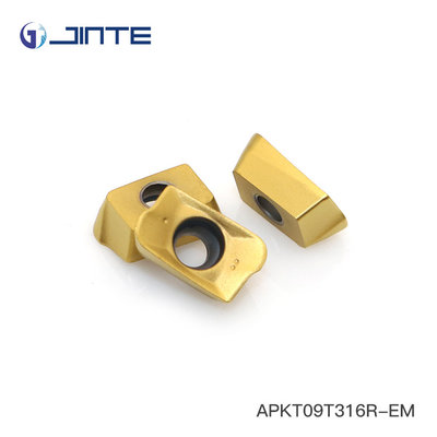 Low Cutting Resistance Tungsten Carbide Insert Milling Cutters APKT09T316R - EM