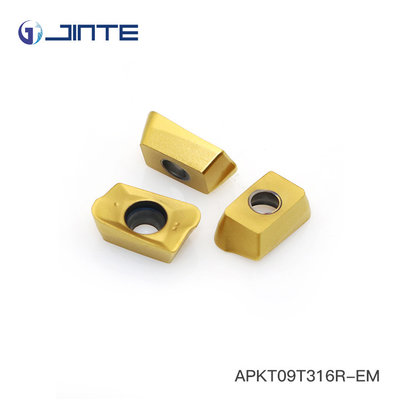 Low Cutting Resistance Tungsten Carbide Insert Milling Cutters APKT09T316R - EM