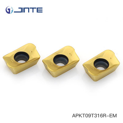 Low Cutting Resistance Tungsten Carbide Insert Milling Cutters APKT09T316R - EM