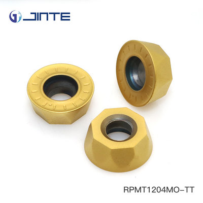 Round Carbide Cutter Inserts Tungsten Carbide Cutters For Steel Machining RPMT1204MO