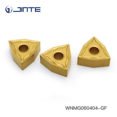 WNMG060404 CNC Carbide Inserts CVD Coated Turning Cutting Tools With GF Chip - Breaker