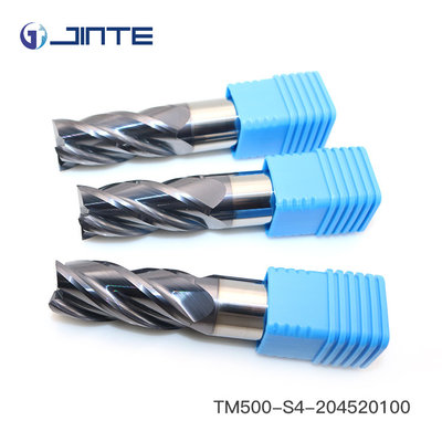 20mm Long Neck Tungsten Carbide End Mill , High Precision Carbide Square End Mill