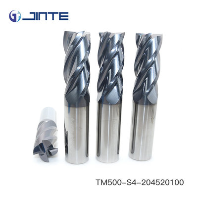 20mm Long Neck Tungsten Carbide End Mill , High Precision Carbide Square End Mill