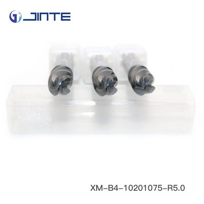 D10 XM Series Ball Nose Hardened Cnc End Mill HRC65 For CNC Milling Tool