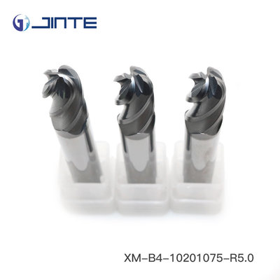 D10 XM Series Ball Nose Hardened Cnc End Mill HRC65 For CNC Milling Tool