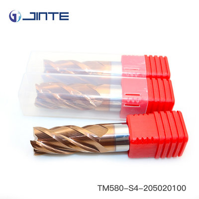 4 Flute Tungsten Carbide End Mill With AlCrSiN Coated For CNC Machining