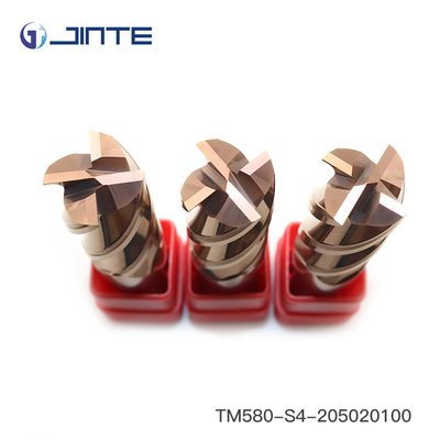 4 Flute Tungsten Carbide End Mill With AlCrSiN Coated For CNC Machining