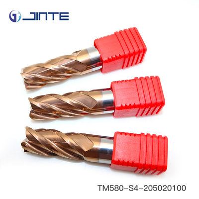 4 Flute Tungsten Carbide End Mill With AlCrSiN Coated For CNC Machining