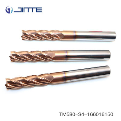 ISO 4 Flute 16mm Tungsten Carbide End Mill Milling Cutter For Stainless Steel