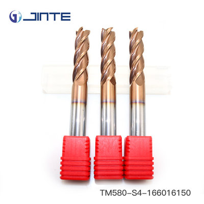 ISO 4 Flute 16mm Tungsten Carbide End Mill Milling Cutter For Stainless Steel