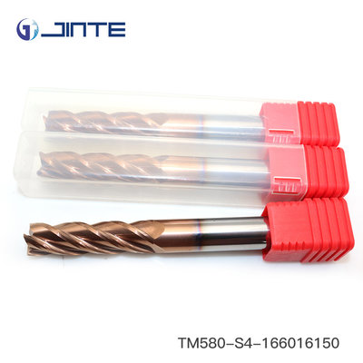 ISO 4 Flute 16mm Tungsten Carbide End Mill Milling Cutter For Stainless Steel