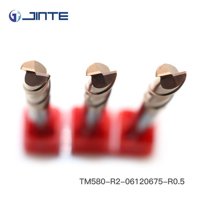 45/50HRC High Precision Corner Radius End Mill Cutter Tools , Two Flute End Mill