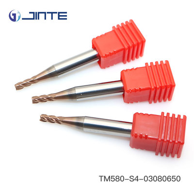 CNC Machines Tools Spiral End Mill For Milling Cutter , Four Flute End Mill