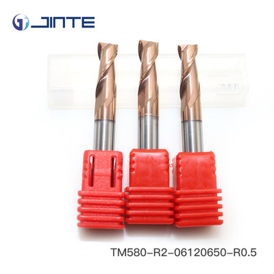 High Performance 2 Flute Corner Radius Milling Cutters With AlCrSiN Coated