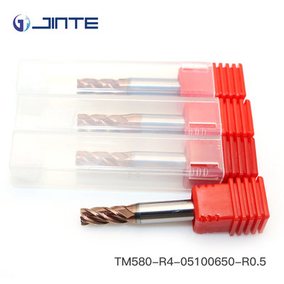 High Wear Resistance Corner Radius Cutter , Long Carbide End Mills For Steels