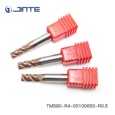 High Wear Resistance Corner Radius Cutter , Long Carbide End Mills For Steels