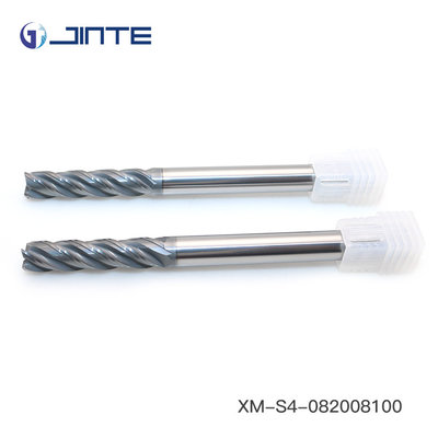 Long Shank 8mm Carbide End Mill CNC Milling Cutter For Stainless Steel