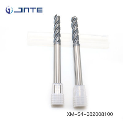Long Shank 8mm Carbide End Mill CNC Milling Cutter For Stainless Steel