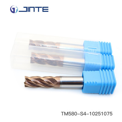 HRC58 10mm Tip Solid Carbide End Mill CNC Cutting Tool Bits For Steel