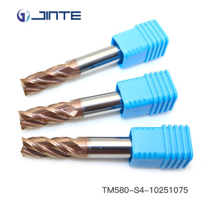 HRC58 10mm Tip Solid Carbide End Mill CNC Cutting Tool Bits For Steel