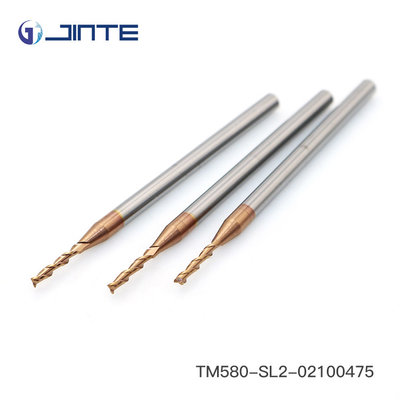 Solid Carbide 2 Flute Flat Tapered End Mills Bits Cutting Tools For CNC Machining
