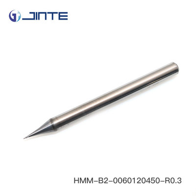 CNC HRC55 Solid Carbide Ball End Mill Cutter Micro Diameter 2 Flutes