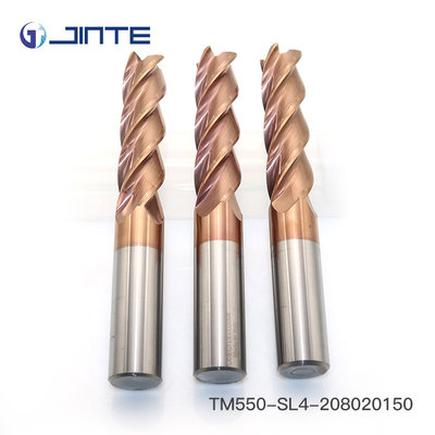 20mm 4 Flute Solid Carbide Square End Mill High Performance ISO Certified