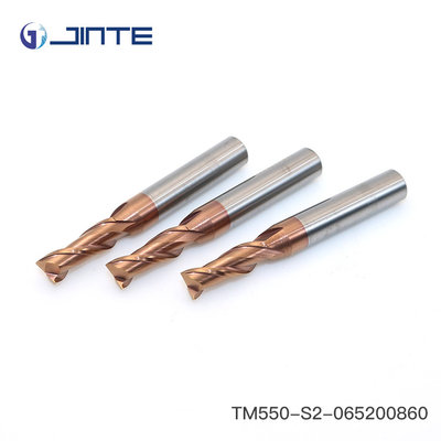 High Performance Flat Milling Cutter AITiN Coating Solid Carbide End Mill 2 Flute