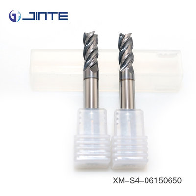 AlTiN Coating HRC55 Solid Carbide Square End Mill Cutters For Metal Process