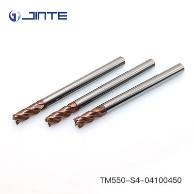 Solid Carbide Square End Mill 4 Flute Standard Size CNC Cutting Tools For General Purpose