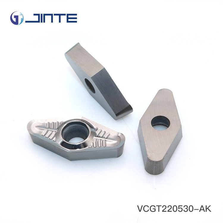Uncoated Carbide Inserts For Aluminum , Carbide Insert Lathe Tools VCGT 220530