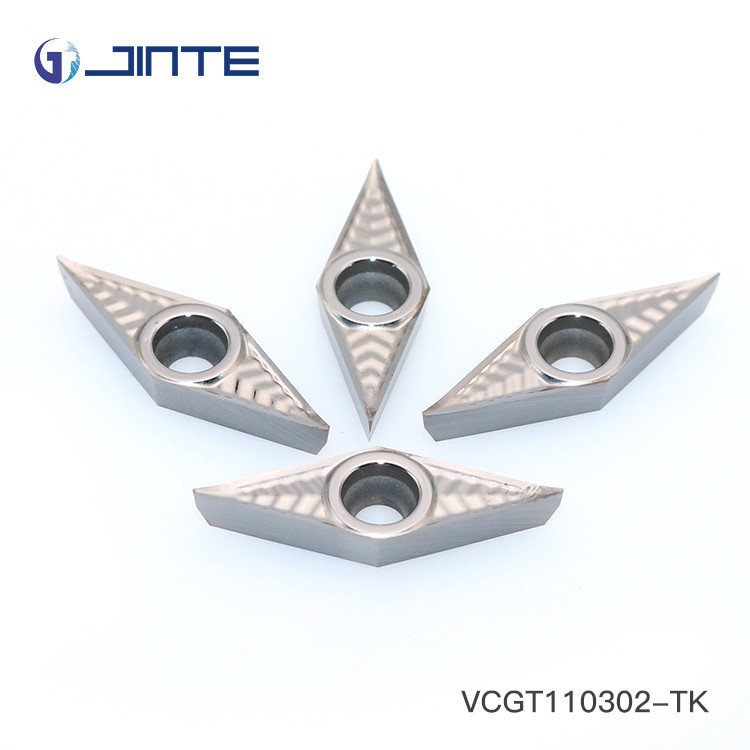 CNC Turning Carbide Inserts For Aluminum Low Cutting Resistance VCGT 110302