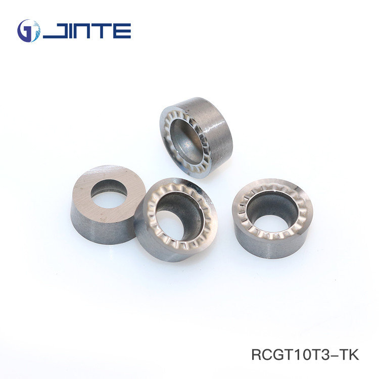 RCGT 10T3 CNC Carbide Inserts For Aluminum , R5 Milling Round Insert Turning Tool