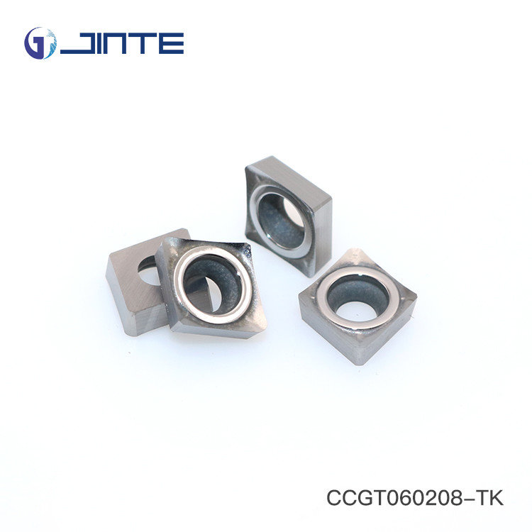 CCGT 060208 Cemented Carbide Inserts For Aluminum Low Cutting Resistance