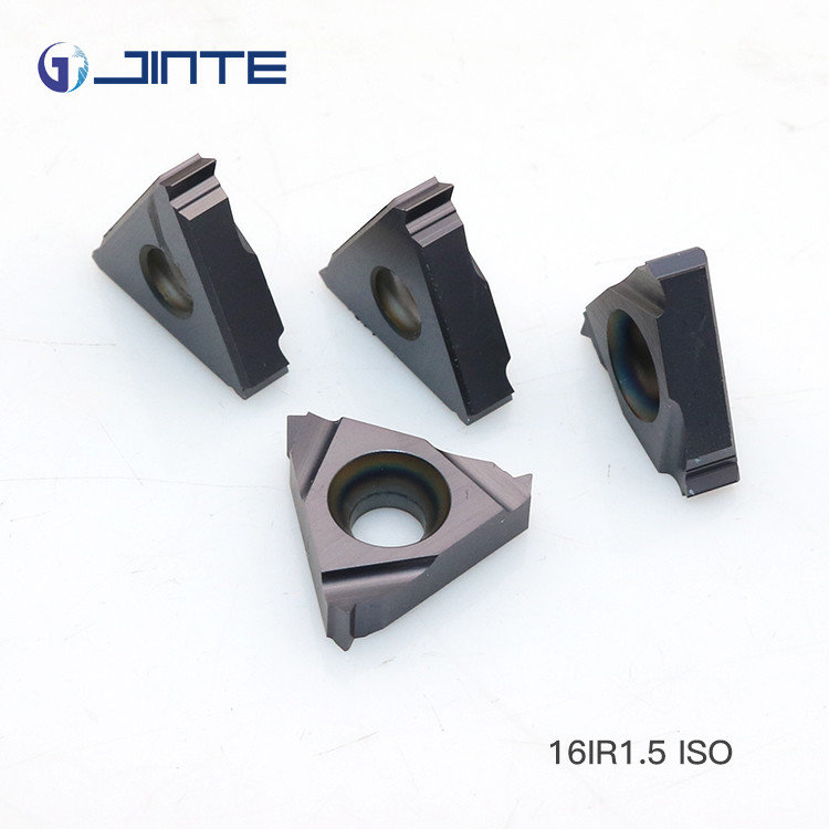 Machining Steel Cast Iron Carbide Threading Inserts 16ER 1.5ISO High Toughness