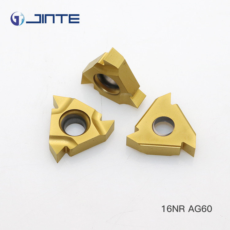 16IR AG60 External Carbide Threading Inserts Cutting Lathe Tool HRA90.5 Hardness