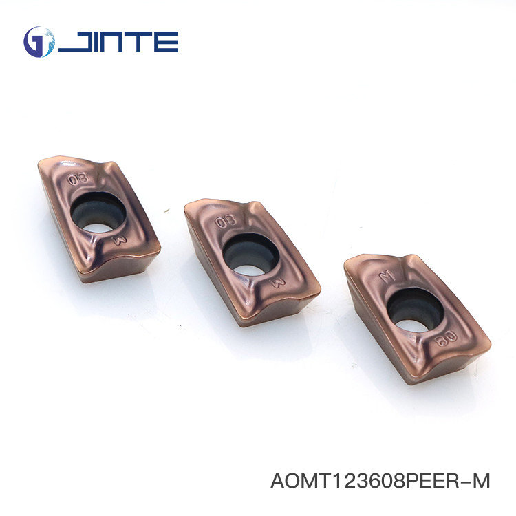 SO9001 Certified Cnc Carbide Inserts Square Shoulder Milling Cutters AOMT123608PEER