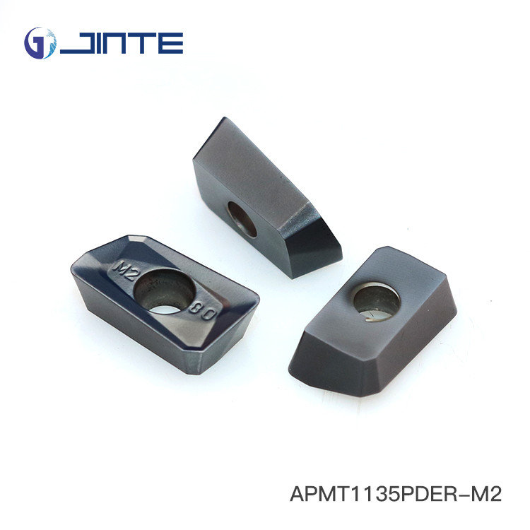 PVD Coating Carbide Insert Milling Cutters High Precision / Polishing APMT1135PDER - M2