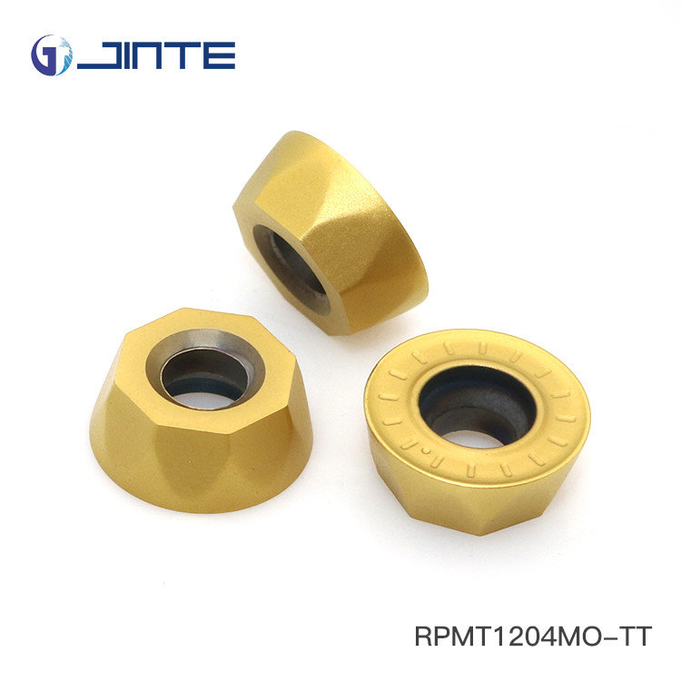 Round Carbide Cutter Inserts Tungsten Carbide Cutters For Steel Machining RPMT1204MO