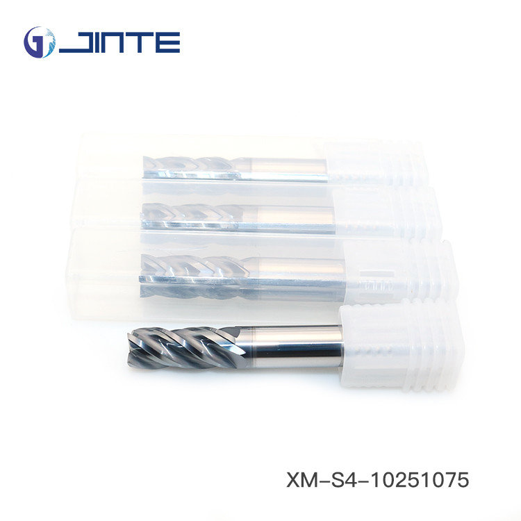 Hardened Steel Material HRC65 CNC Machining End Mill Cutter In XM Grade