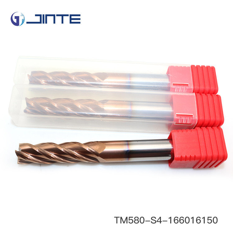 ISO 4 Flute 16mm Tungsten Carbide End Mill Milling Cutter For Stainless Steel