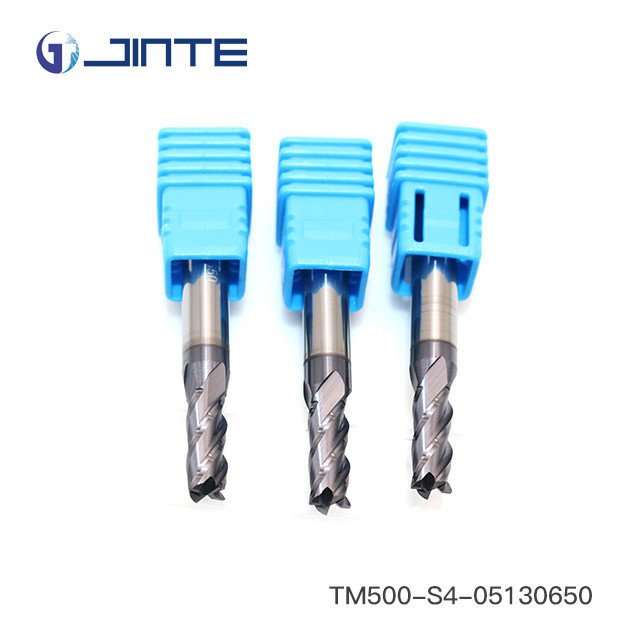 OEM TiAlN Coated 55HRC Solid Carbide End Mill Cutter For Steel Cutting
