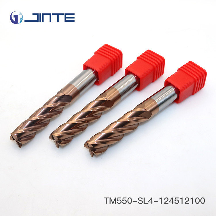 Dia12*100 CNC Milling Cutter Solid Carbide Square End Mill 4 Flute Long Life