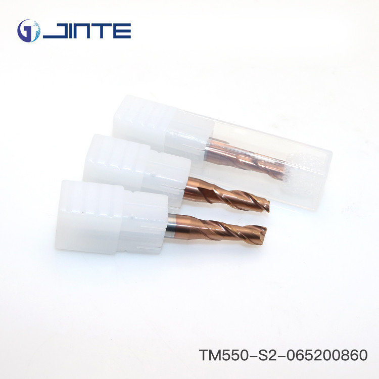 High Performance Flat Milling Cutter AITiN Coating Solid Carbide End Mill 2 Flute