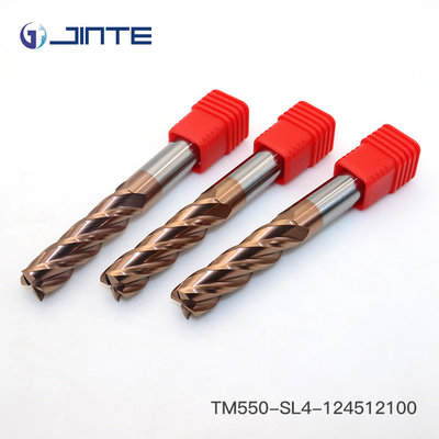 Dia12*100 CNC Milling Cutter Solid Carbide Square End Mill 4 Flute Long Life