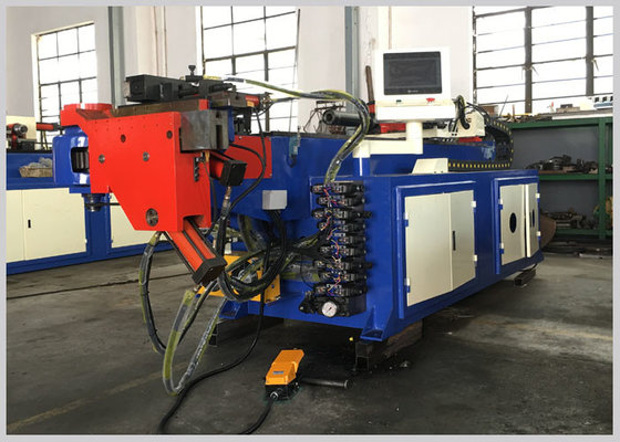 Clamping Feeding Cnc Tube Bender , Metal Tube Bending Machine 380v 7.5kw supplier