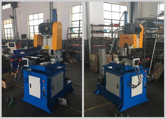 Custom Semi Automatic Pipe Cutting Machine Two Way Clamps Low Noise Low Pollution supplier